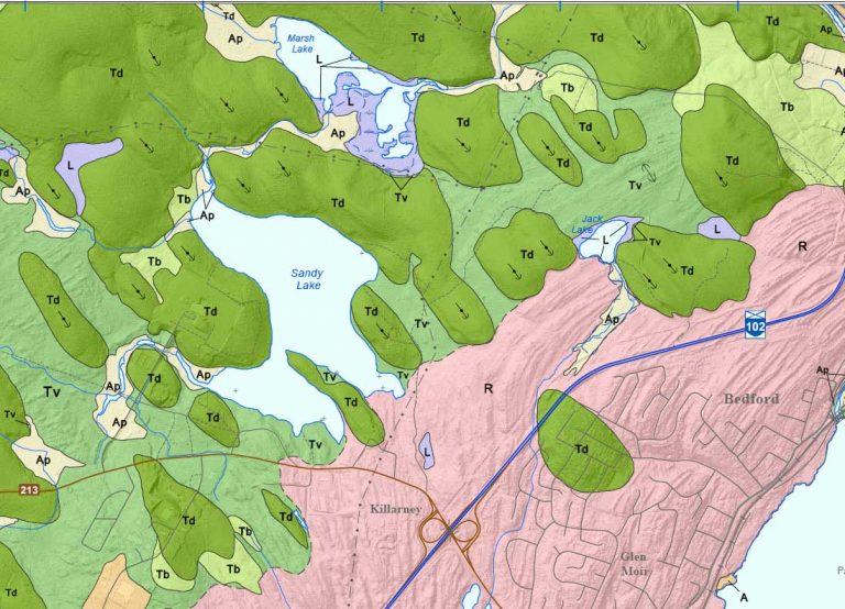 Geology | Sandy Lake & Environs (Bedford, Nova Scotia)